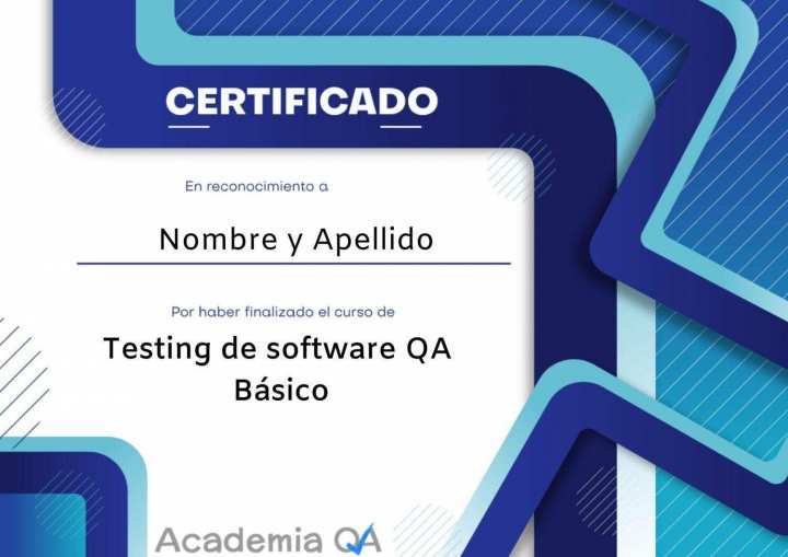 Certificados - Academia QA